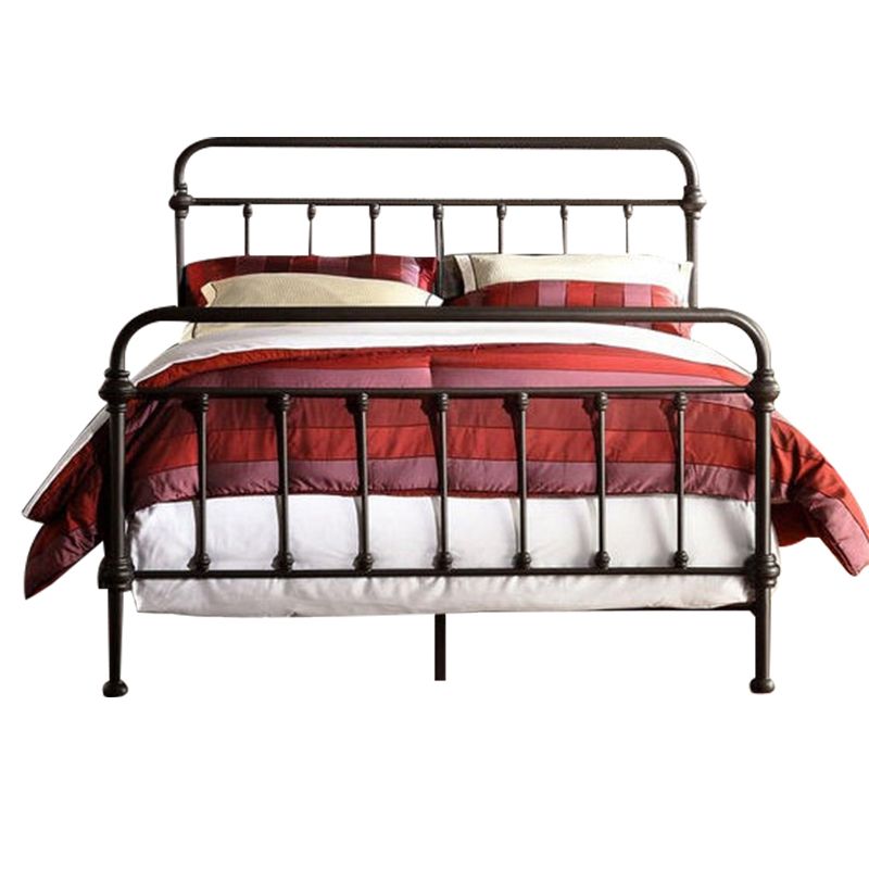 45.27" High Open-Frame Bed Metal Wire-Grid Bed with Custom Gold Legs
